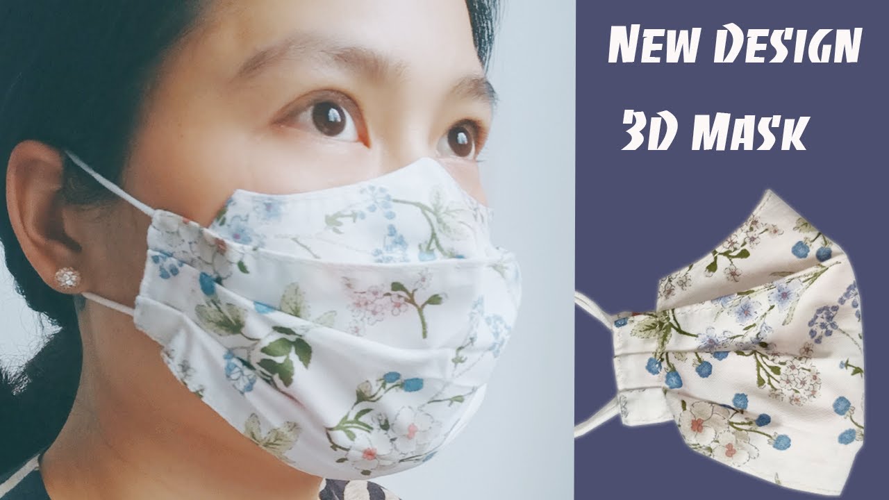 New Design - Breathable! How To Make Hand Sew 3D Mask Quick & Beautiful ...
