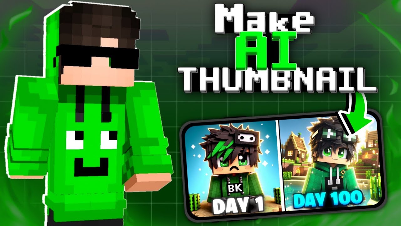 How To Make 100 Days Thumbnail With Help Of AI 🤖 || - YouTube