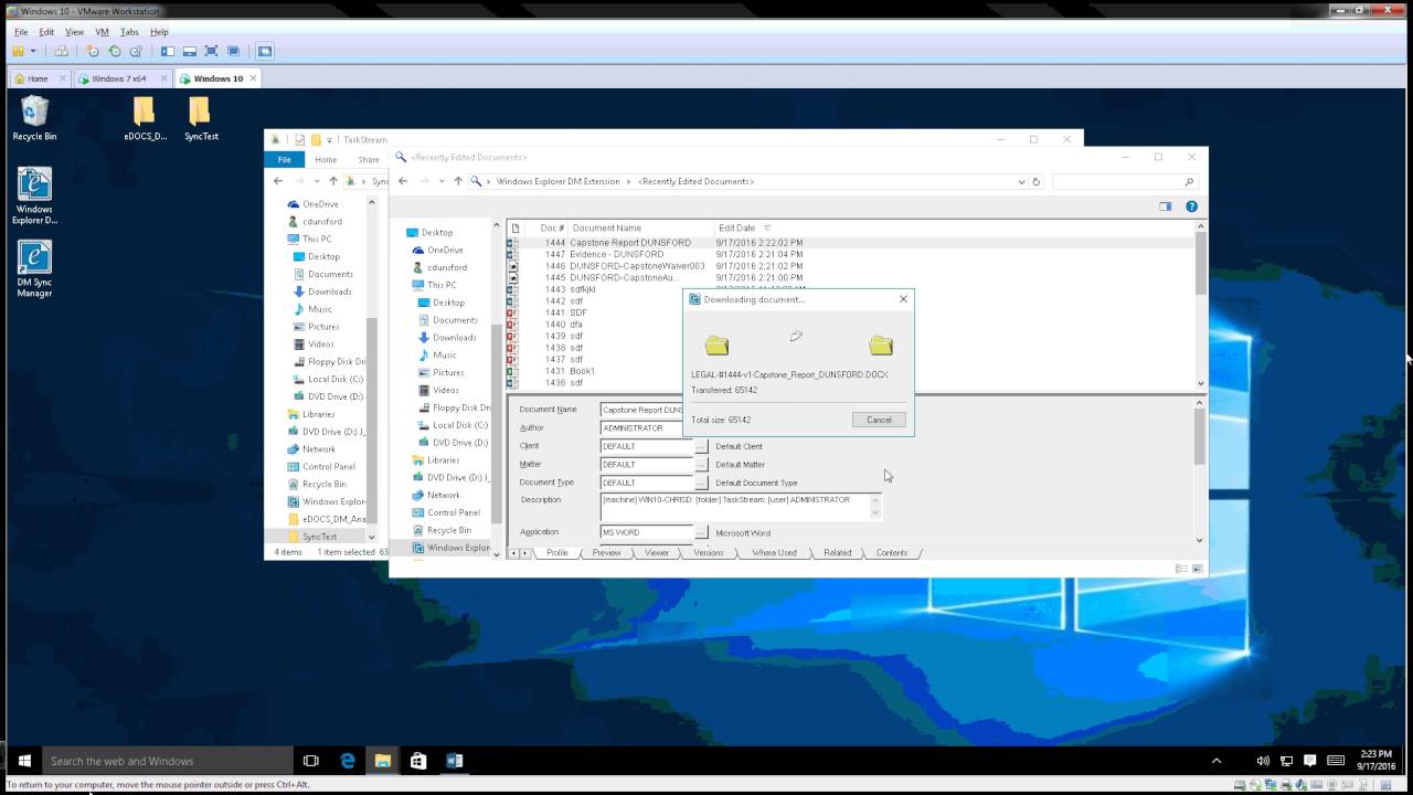 eDOCS DM Training - eDOCS DM Sync and Save (part 3) - YouTube
