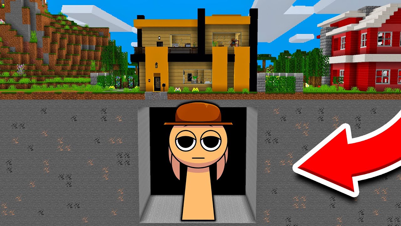 APARECE SPRUNKI TUNNER GIGANTE DEBAJO DE MI CASA EN MINECRAFT 😱 - YouTube