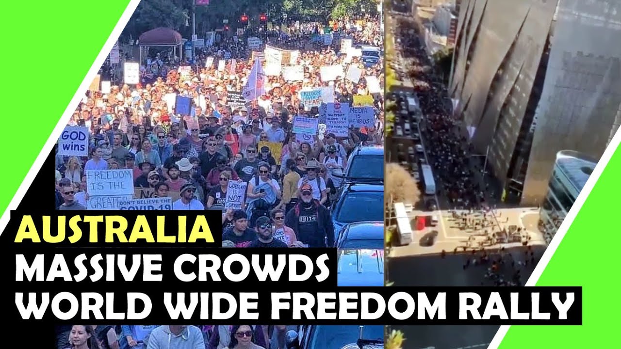 MASSIVE CROWDS AUSTRALIA July 24th World Wide Freedom Rally / Hugo ...