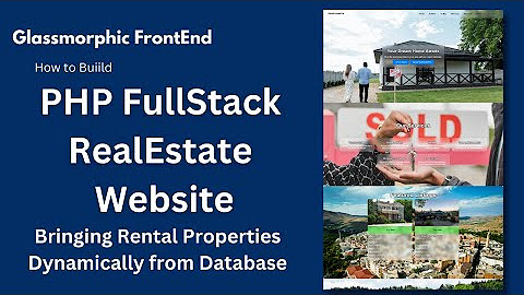 PHP Fullstack Website | Glassmorphism RealEstate Site | PHP, MySQL ...