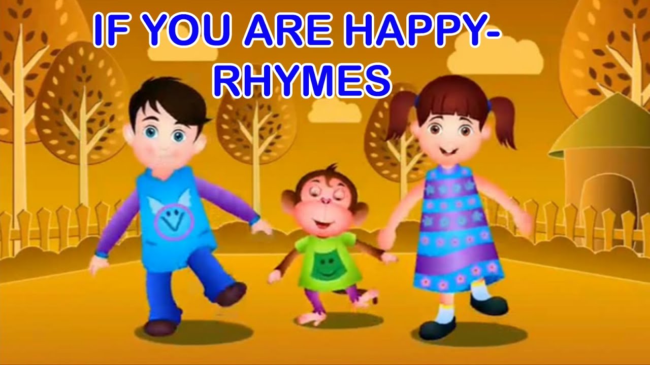 ENGLISH RHYMES- IF YOU ARE HAPPY / FUNNY CARTOON FOR KIDS - YouTube