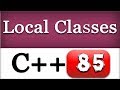 Local Classes in c++ | LearningLad.com