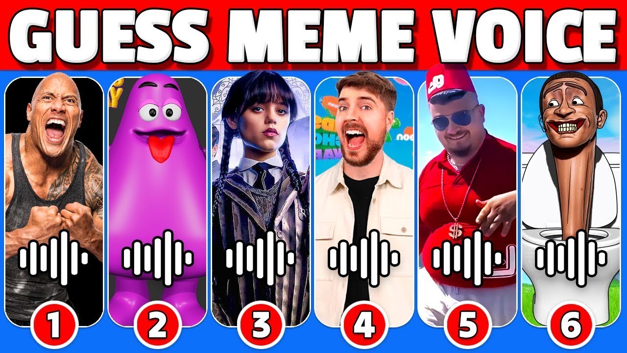 GUESS THE MEME |16 MOST POPULAR MEMES | MrBeast, Toothless, iShowSpeed ...