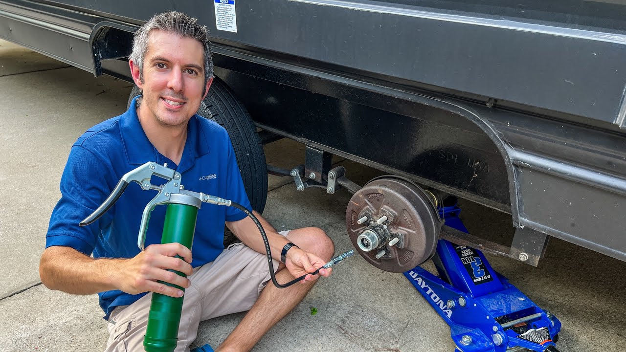 How to grease trailer wheel bearings - YouTube