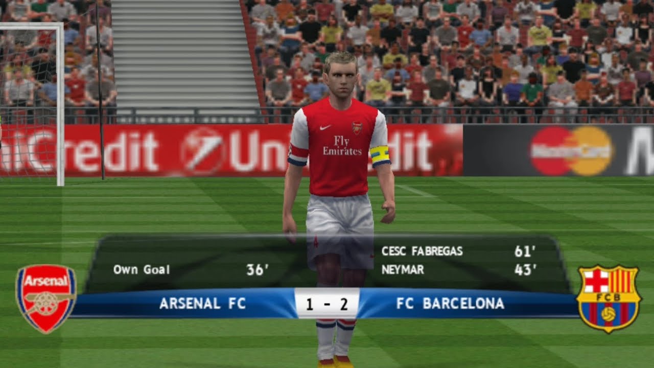 PES 2014 - ARSENAL vs BARCELONA | UEFA Champions League #UCL | PPSSPP ...