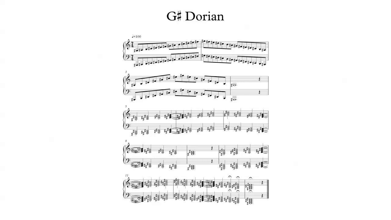 G# Dorian Scale and Chords - YouTube