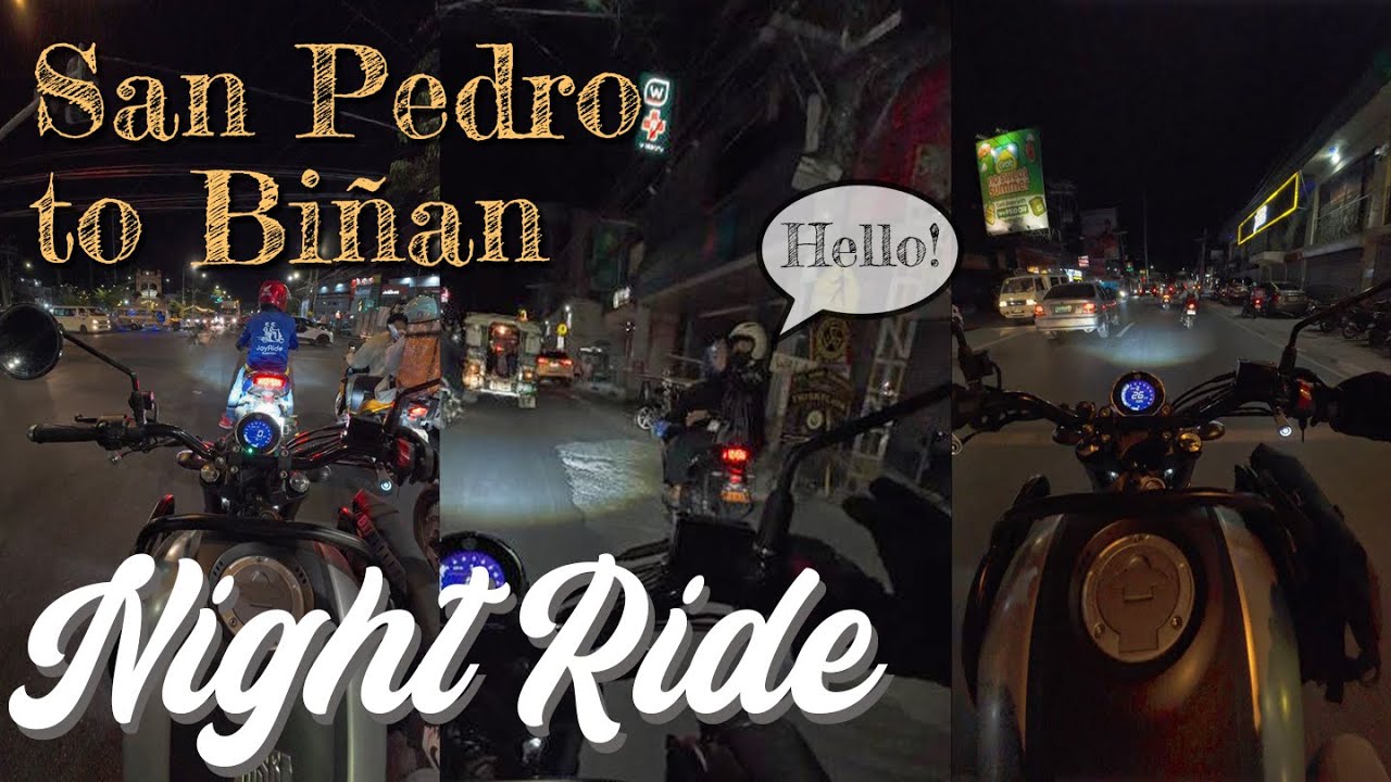 Night ride from San Pedro, Laguna to Biñan, Laguna | NIKSRIDE - YouTube