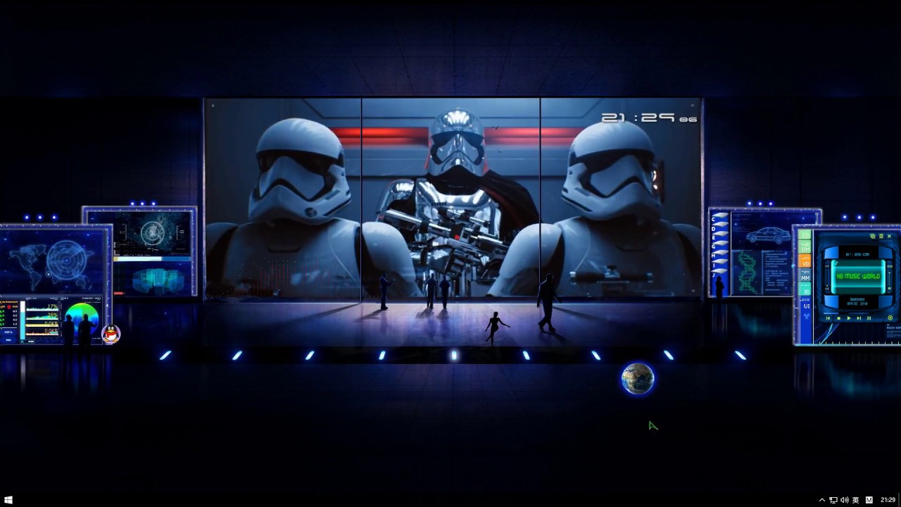 Sci Fi & supper rainmeter & cool - YouTube