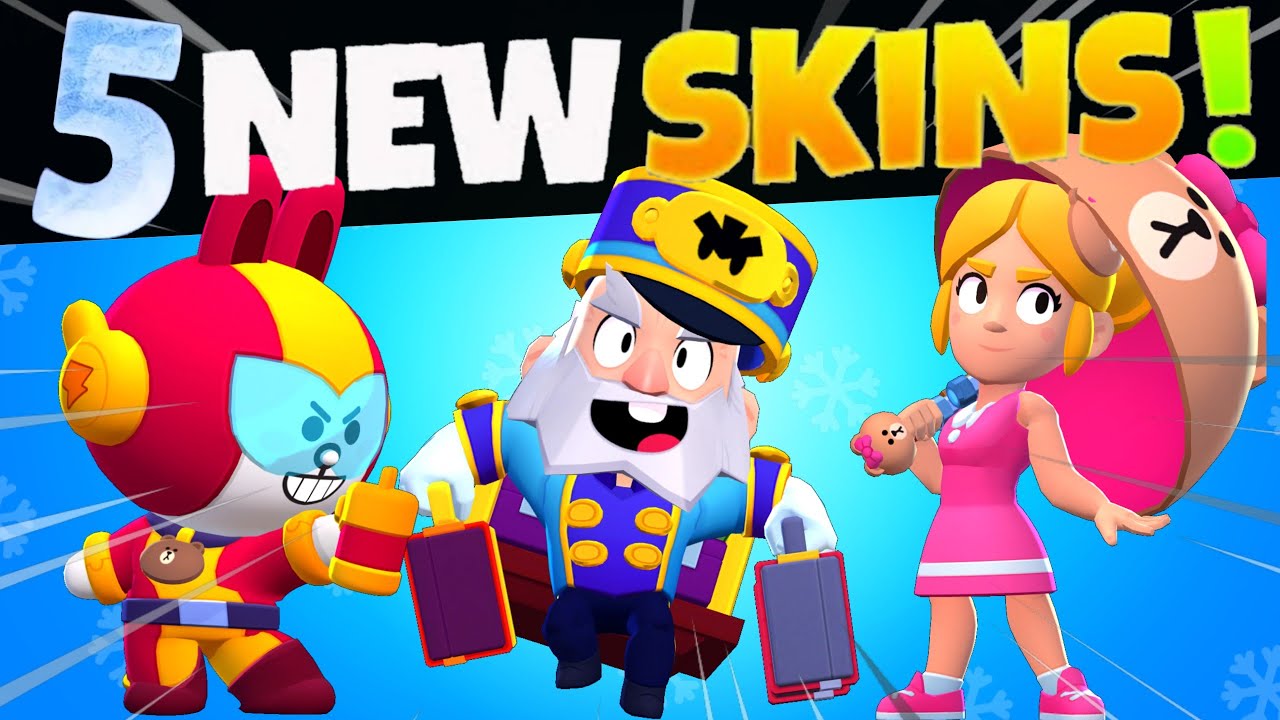 Every New Skin GamePlay!!🙀 + Win & Lose POSE!! | Sneak Peek Brawl Stars ...