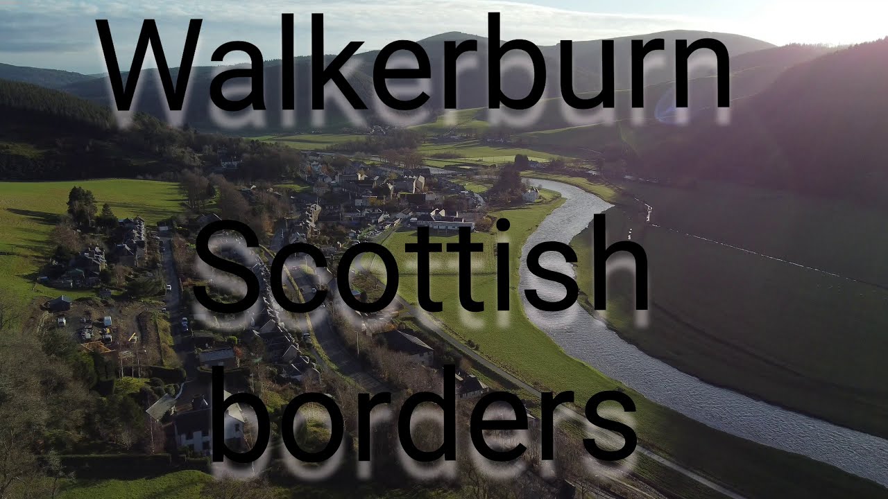 walkerburn scottish borders via mavic mini 2 in 4k - YouTube