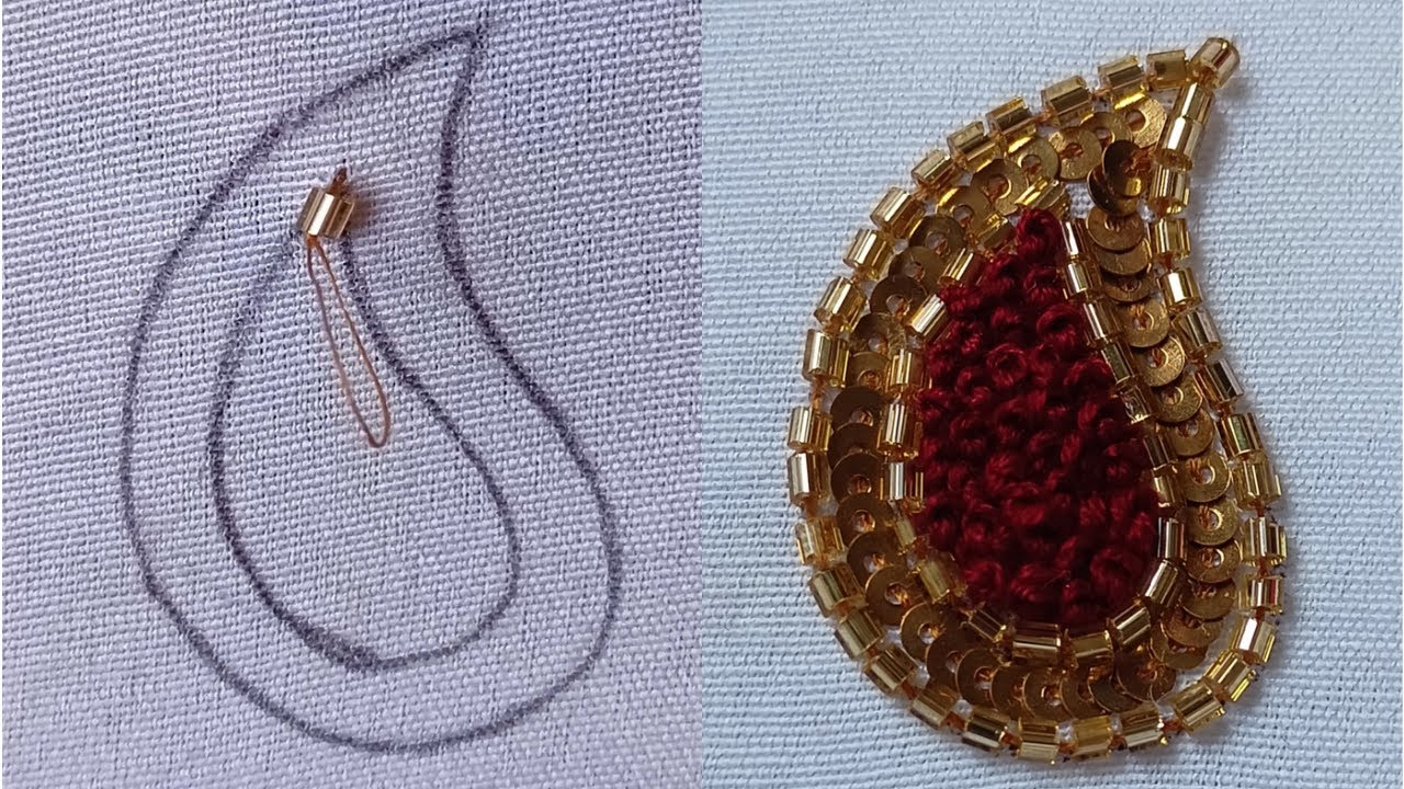 Aari Work Design For Beginners | Aari Work Embroidery | Aari Work ...