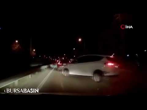 Bursa'da Kameraya Yakalanan Makas Kaza Anları