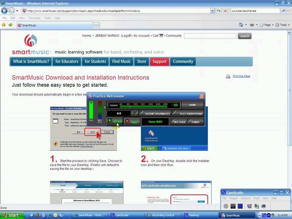 Installing and using SmartMusic - YouTube
