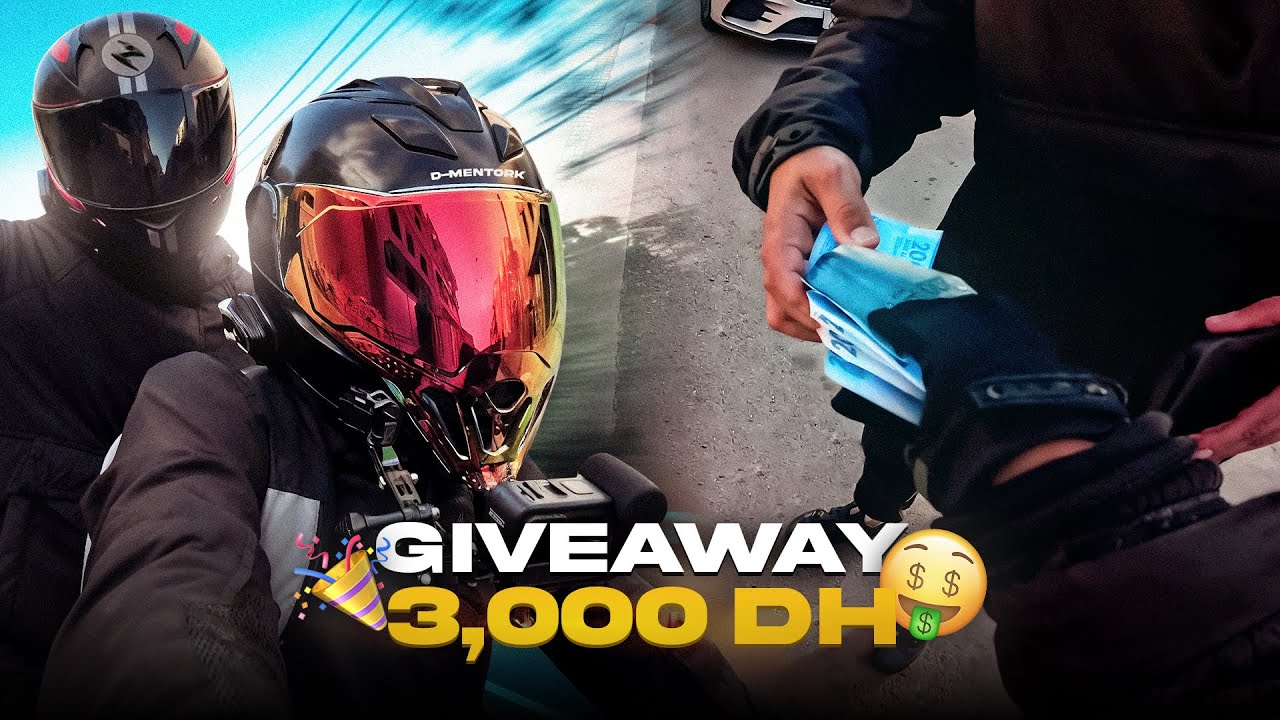 🤑GIVEAWAY 3000 DHS 💸 - 🏍️تلاقيت بالدري لي ربح او خرجنا بالموطور 🤩 - YouTube