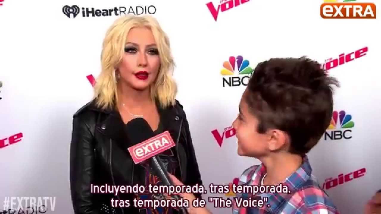Christina Aguilera - Entrevista EXTRA "Spring Break" The Voice 8 ...
