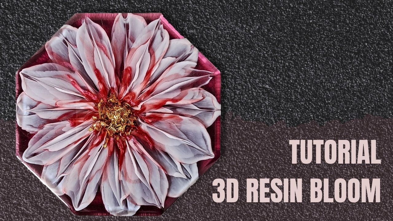 Red n White 3D RESIN BLOOM Tutorial - Independence Day August 17th ...