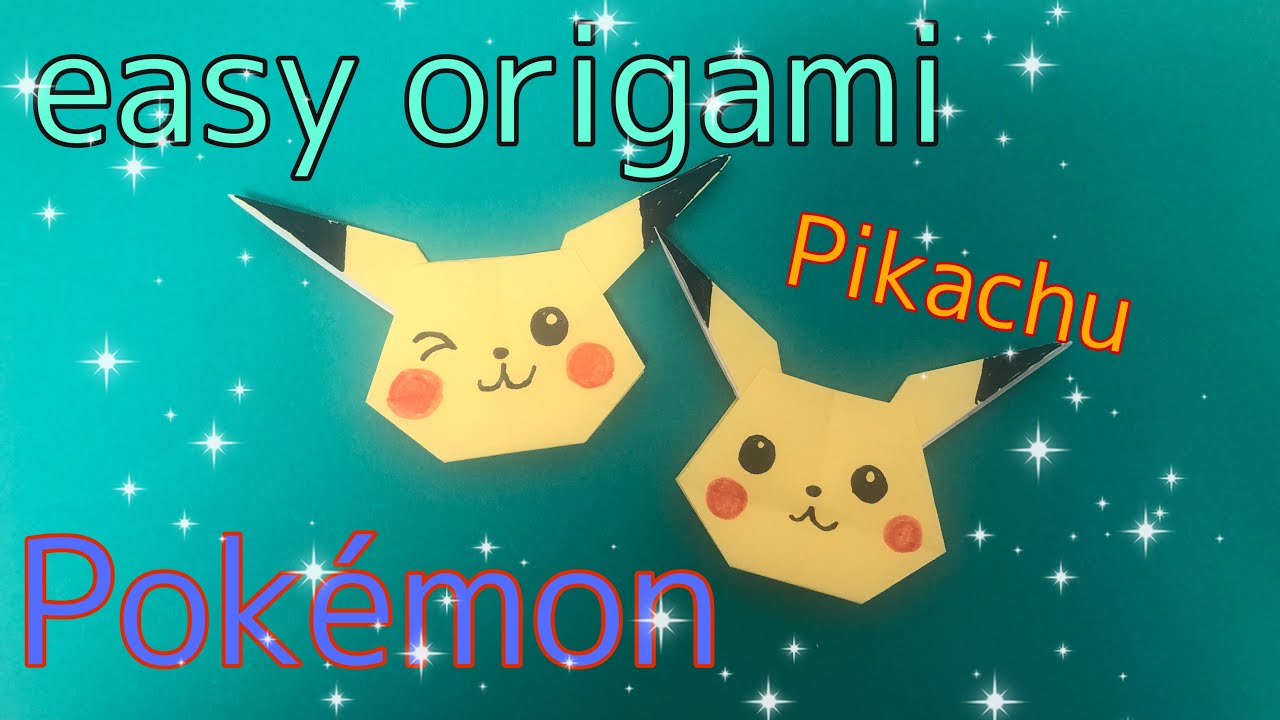 How to make a Pikachu / pokemon / origami / easy / pikachu - YouTube