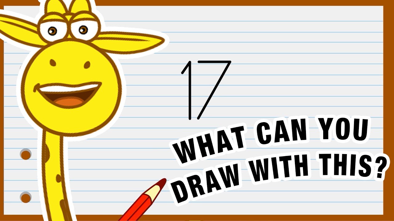 HOW TO DRAW USING NUMBERS (EASY)| JOZE GIRAFFE | PreSchool Kids - YouTube