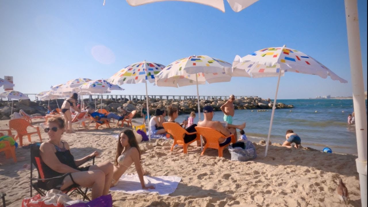 4k Beach Walk | Tel-Baruch | Tel-Aviv, Israel - YouTube