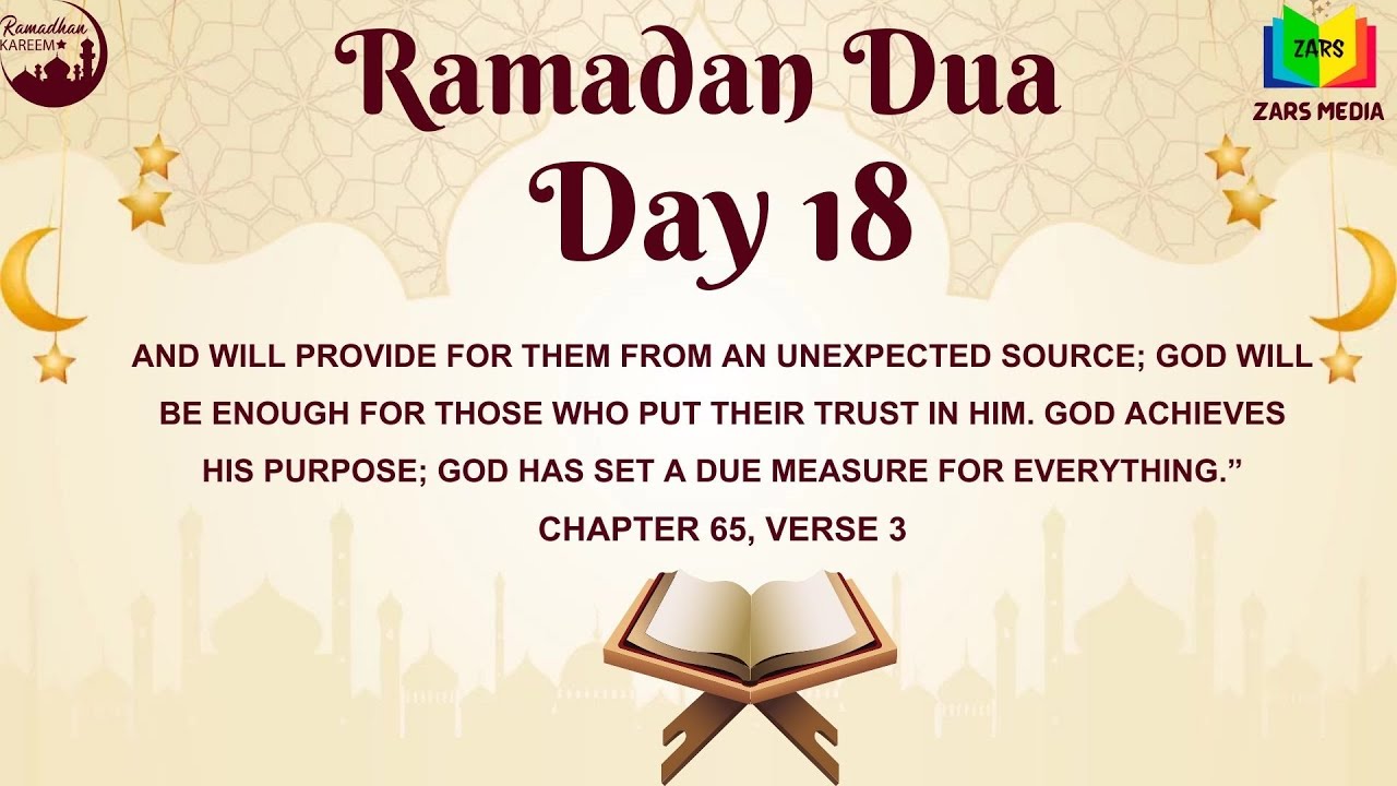 Ramadan dua day 18|Ramadan Blessings| Dua day 18| Dua for forgiveness ...