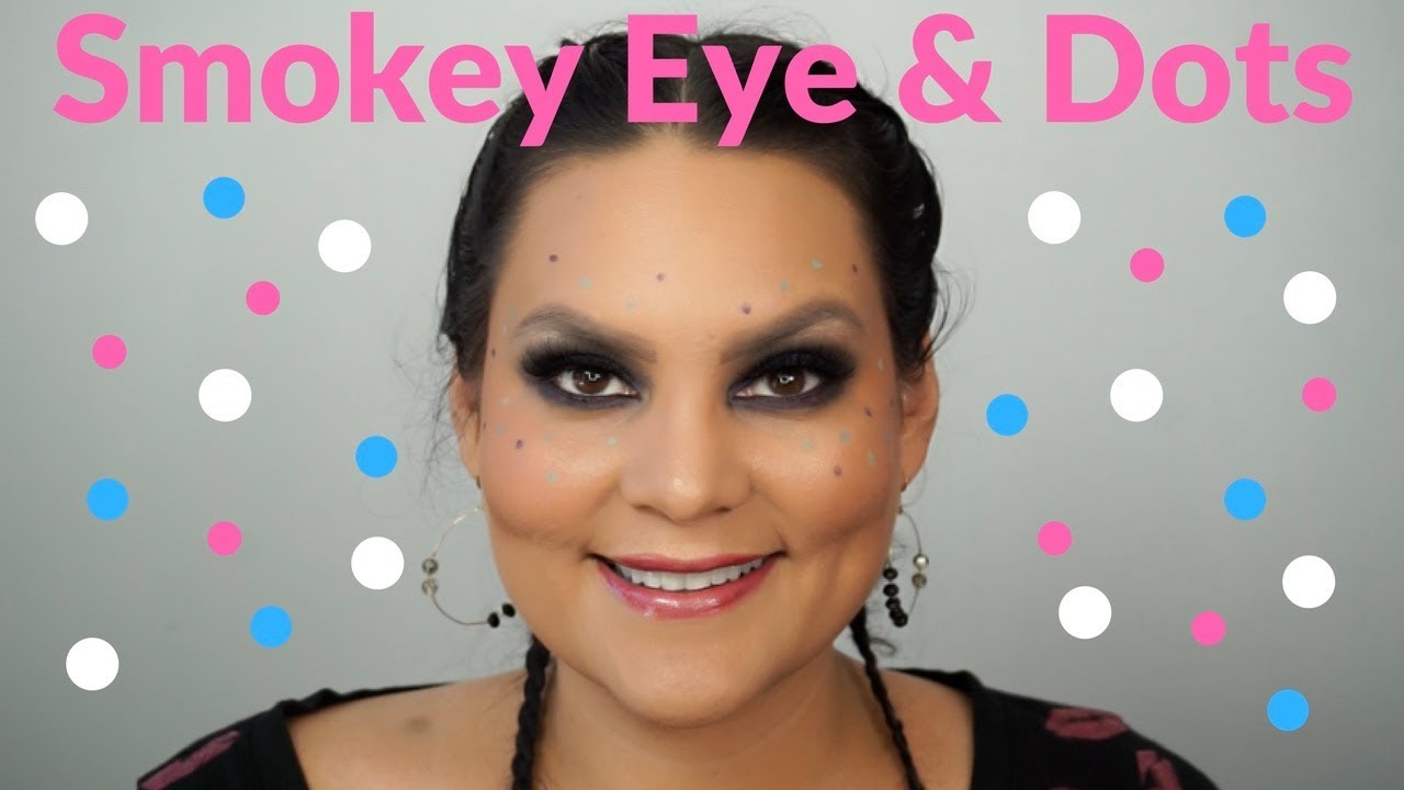 Easy Creative Makeup Tutorial - Smokey Eye and Dots | Melissa Chee ...