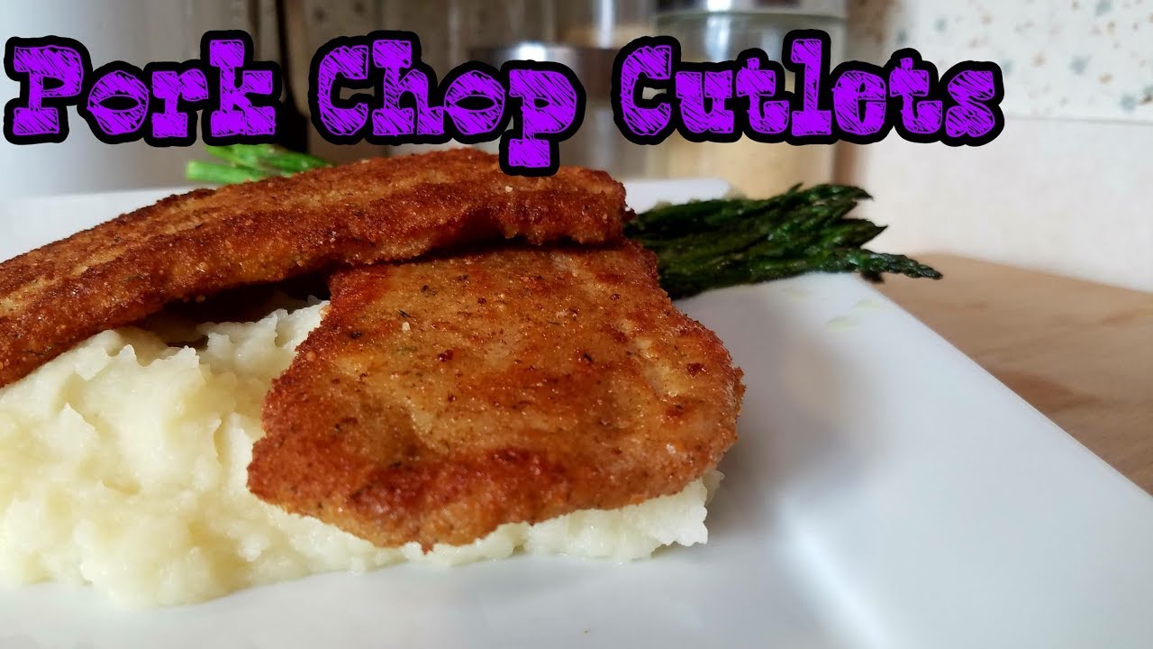 Crispy Pork Chop Cutlets | How to make Pork Chop Cutlets - YouTube