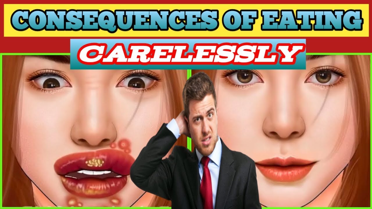 Consequences of Eating Carelessly😨take care of your health||asmr ...