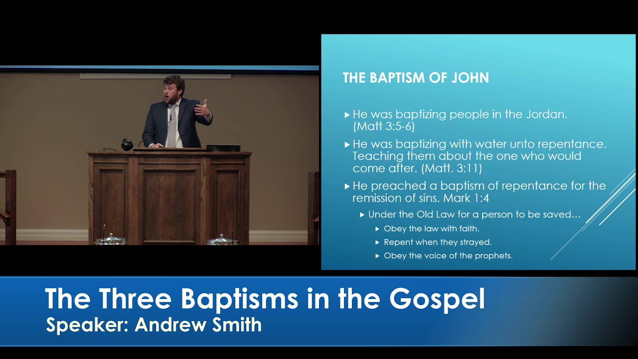 2019 04 21 AM The Three Baptisms in the Gospel Andrew Smith - YouTube