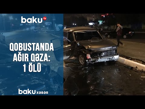 Qobustanda ağır qəza : 1 ölü