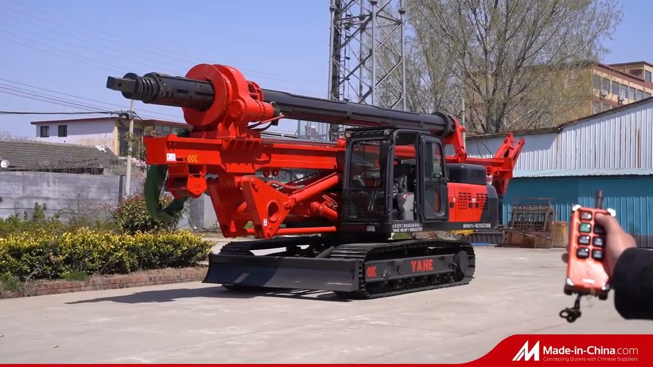 Máy khoan cọc nhồi Rotary Pile Drilling Rig DR 130 - ĐT 0907207555 - YouTube