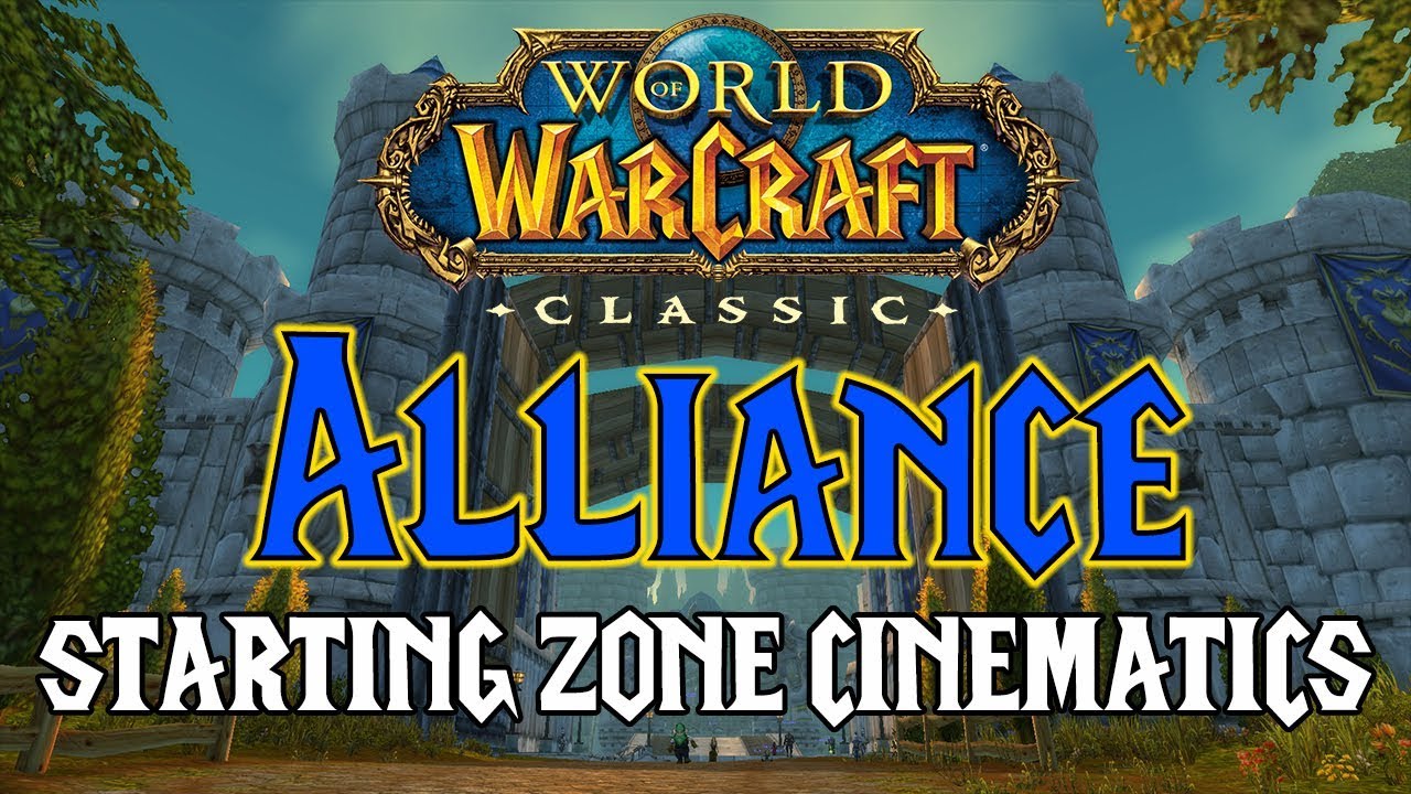 WoW Classic Alliance Starting Zone Cinematics ALL RACES! - YouTube