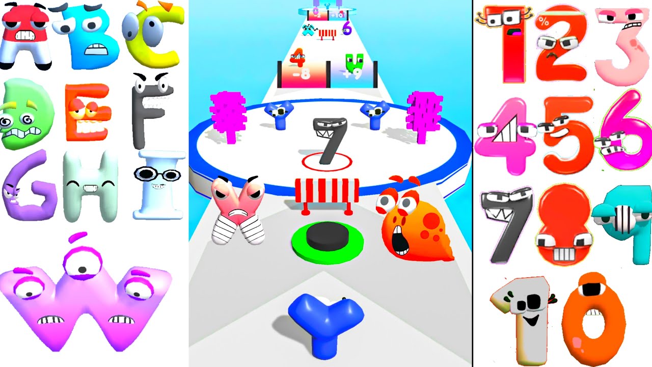 The Mysterious! ABCs Alphabet 3d Run Now continues with Numbers Lore run ...