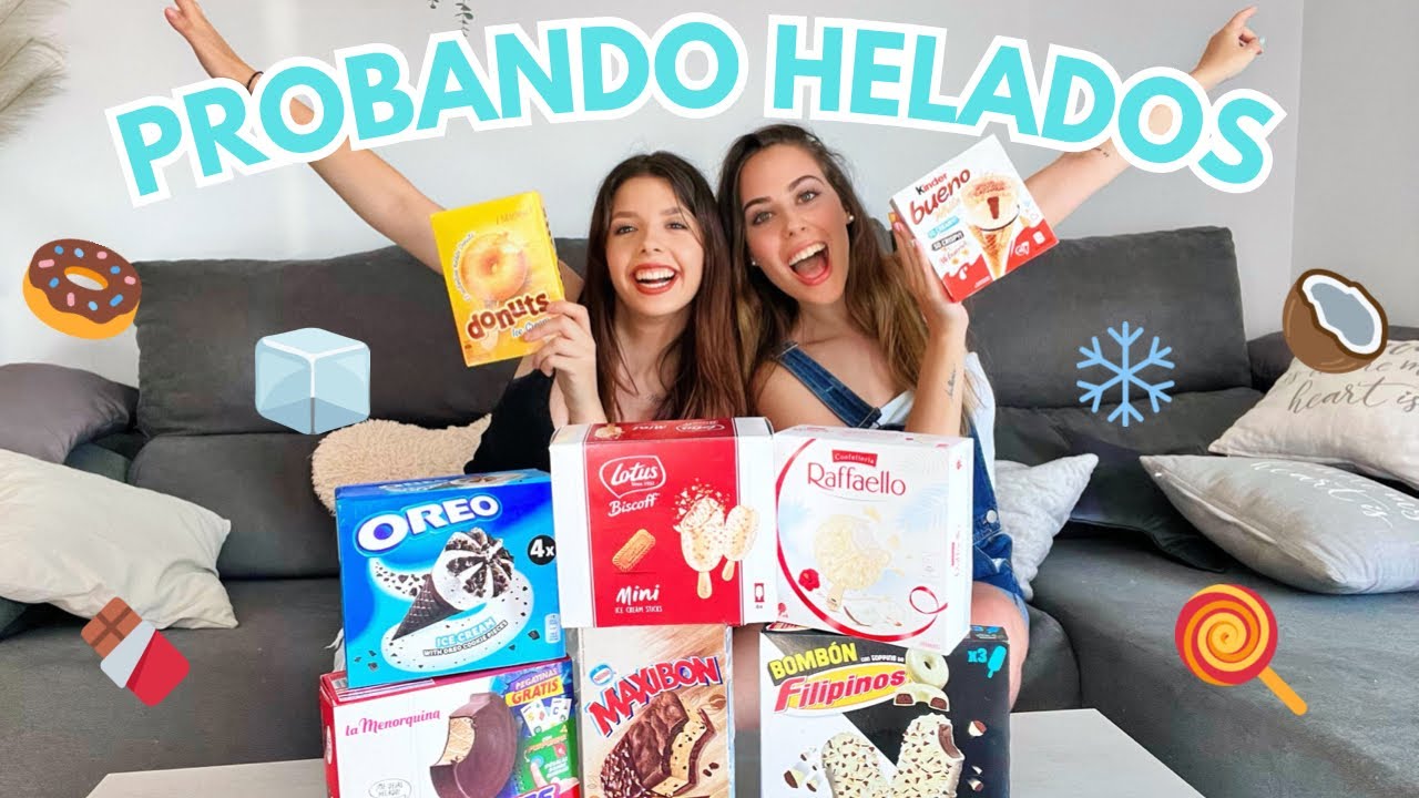 PROBANDO HELADOS🍦 Kinder, Donuts, Lotus, Oreo ☀️🧊🍩 | Iris Lozano - YouTube