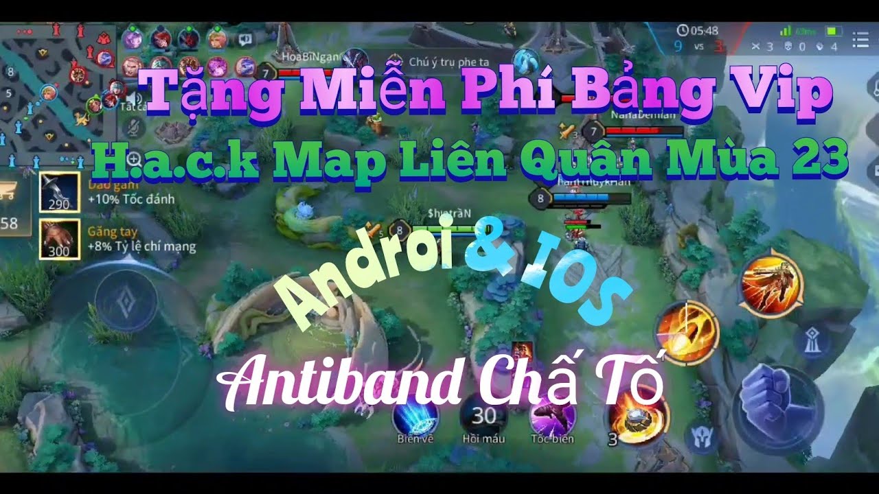 Hướng Dẫn Cài Và Tặng Miễn Phí Bảng Vip H.a.c.k Map Liên Quân Mobile ...
