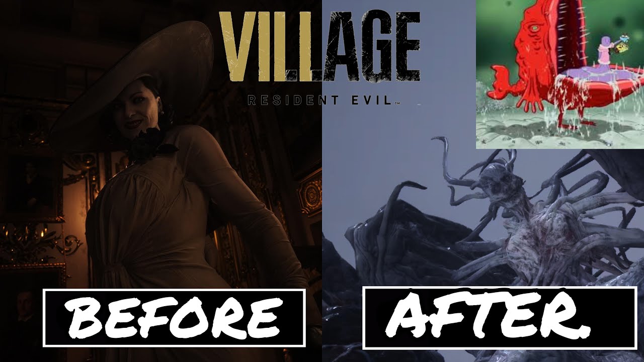 SHE REALLY BECAME THE OLD LADY MONSTER FROM SPONGEBOB (Resident evil ...