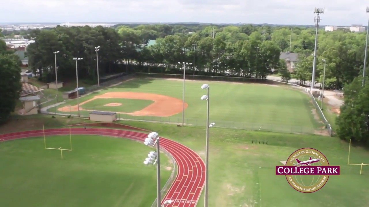 Bill Badgett Stadium Light Installation - Aerials - YouTube