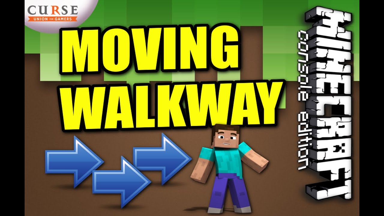 MINECRAFT - PS4 - MOVING WALKWAY - HOW TO - TUTORIAL ( PS3 / XBOX /PC ...