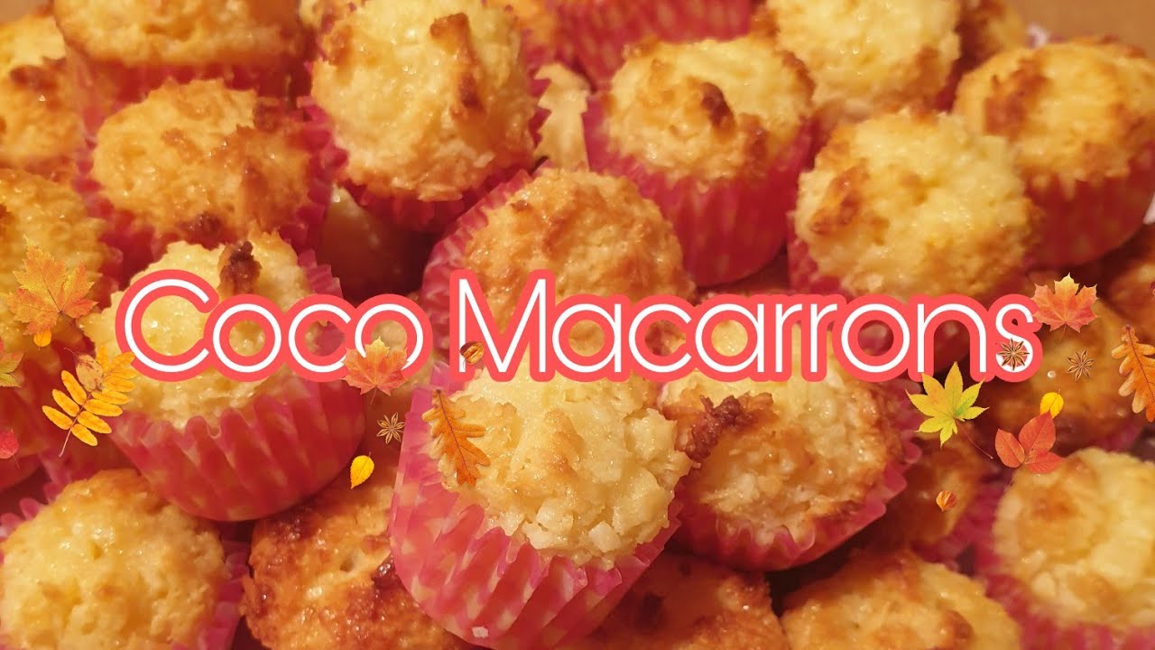 Macarrón de Coco/Coconut Macarron's/Mikihey kitchen - YouTube