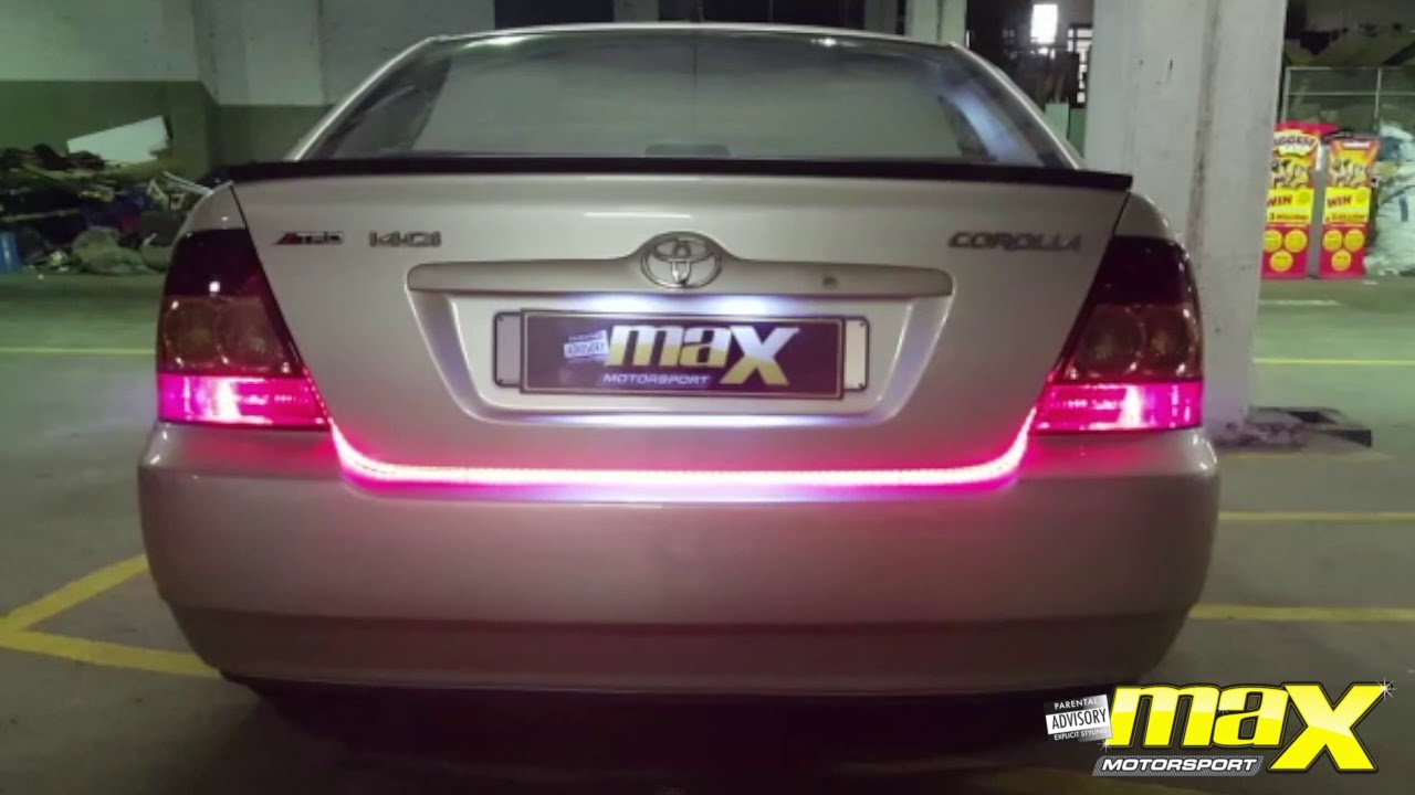 BOOT/TRUNK LED STRIP LIGHT - RED/AMBER - YouTube