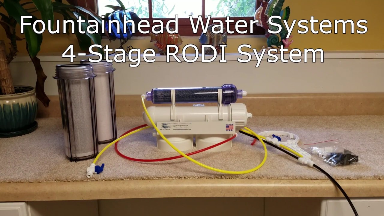 Fountainhead Water Systems 4-Stage RODI Unboxing - YouTube