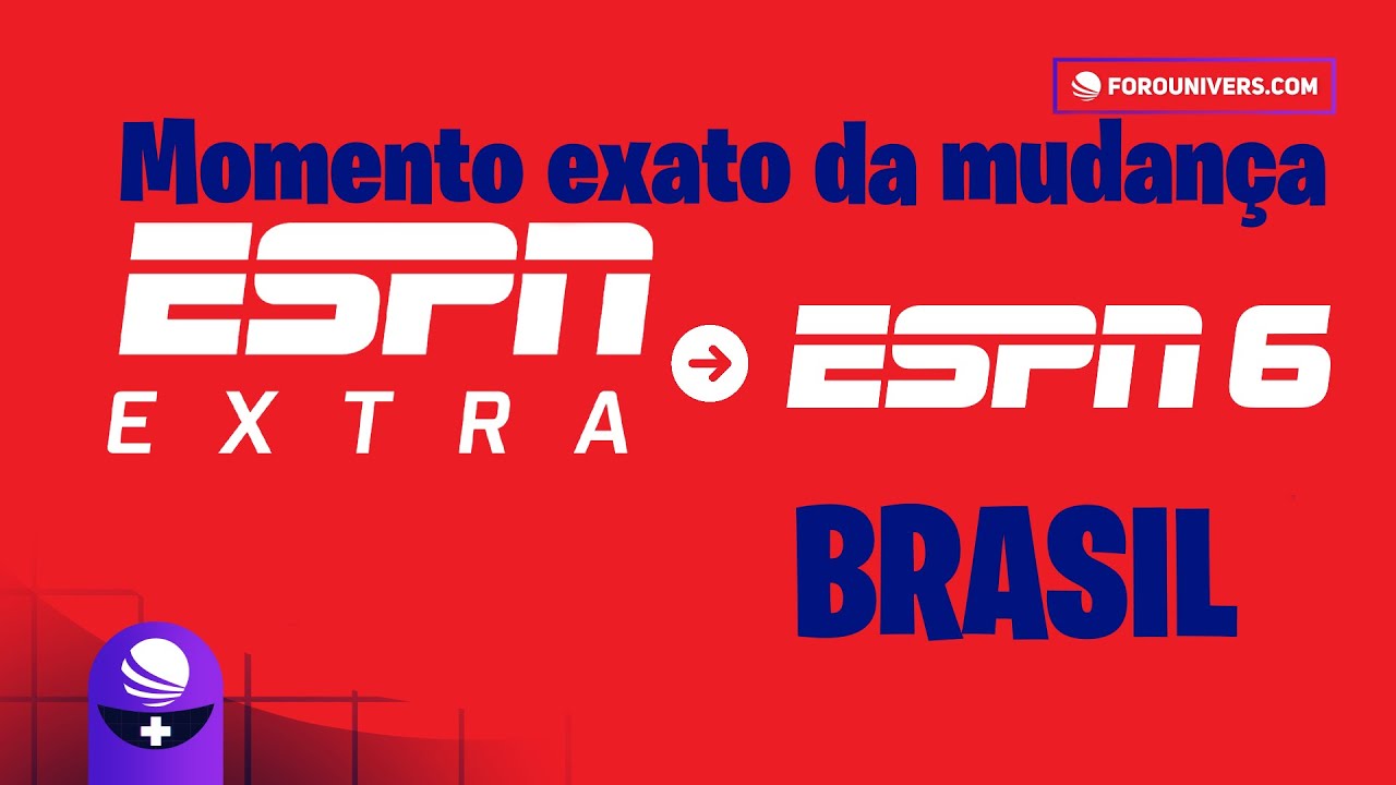 Momento exato da mudança ESPN Extra a ESPN 6 - YouTube