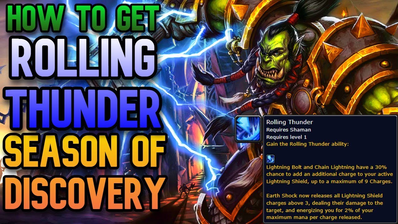 How to get Rolling Thunder Rune Quick Guide Season of Discovery - YouTube