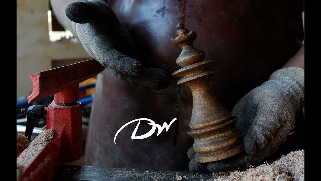 Woodturning a Chess Set - (The Queen) Chess piece wood (#DarlingWOOD ...