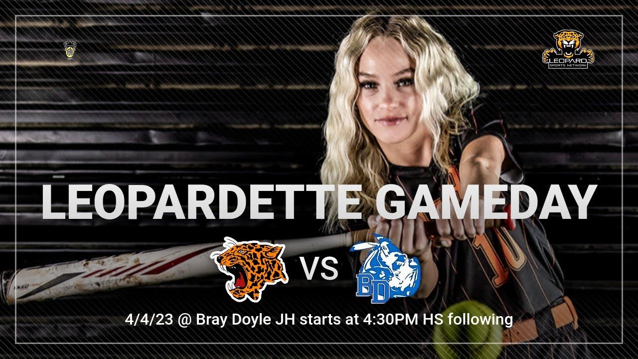 Leopardette softball vs. Bray Doyle Lady Donkeys @ Bray Doyle 4/4/23 ...