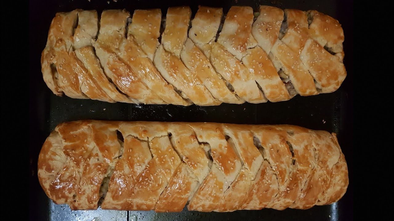 "Gõshtli pirog(rulet)" tayyorlash☆|Как приготовить "Мясной пирог(рулет ...