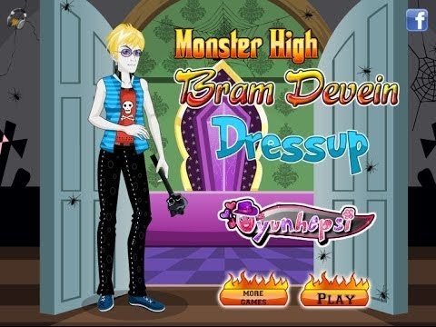 Monster High Bram Devein Dress Up Games for Kids - Gry Dla Dzieci - YouTube