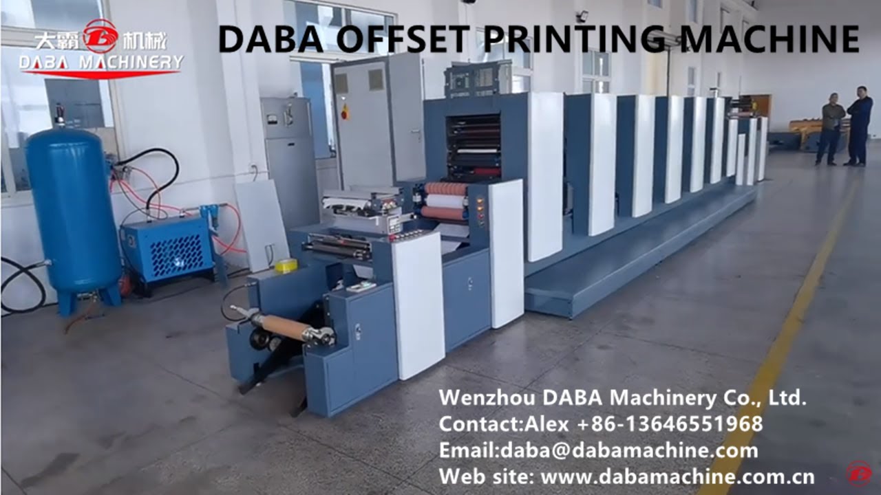 Offset Printing Machine DABA Intermittent Label Digital paper ...