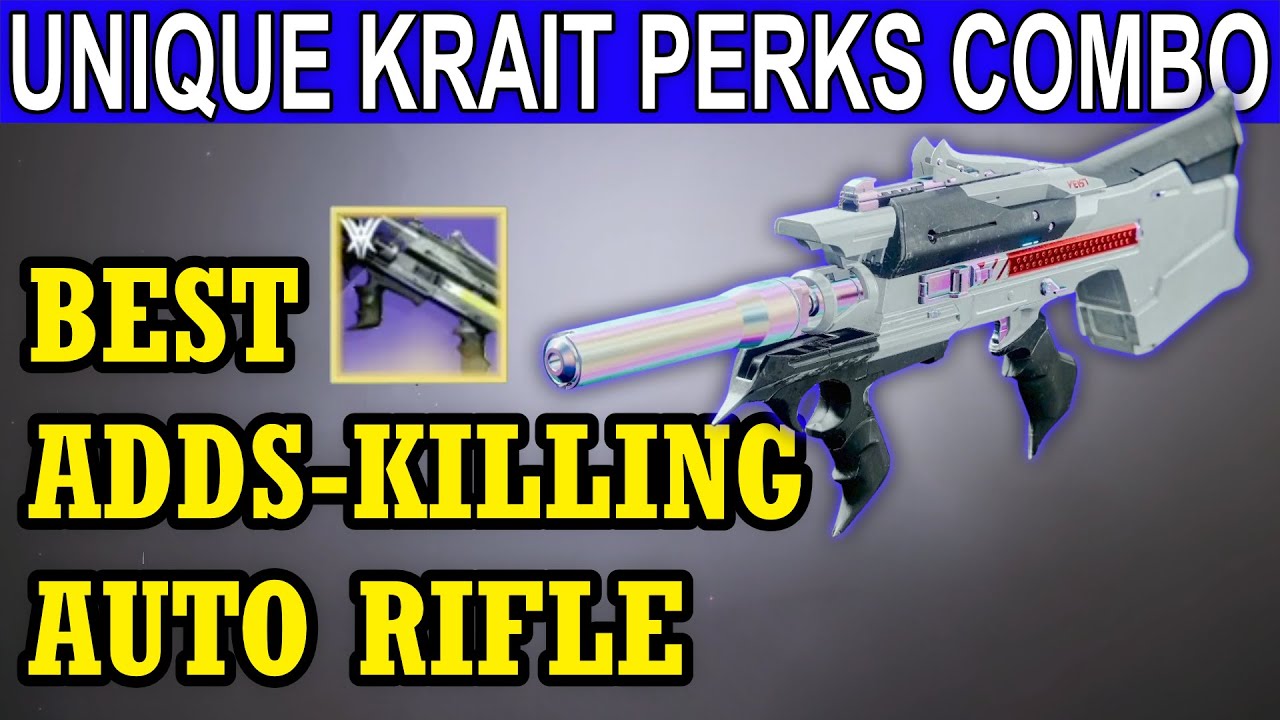 UNIQUE KRAIT Perks Combo- This GOD ROLL AR Is The Best ADDS-Killing ...